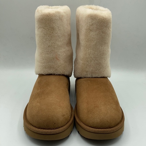 UGG | Shoes | Ugg Classic Short Chestnut Sherpa Mid Calf Boot | Poshmark